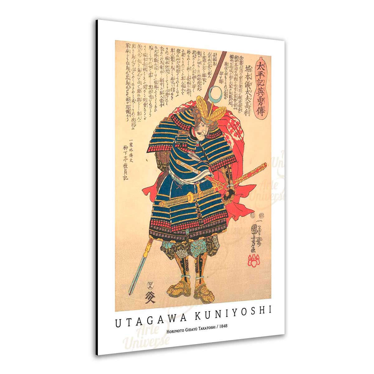 Quadro Utagawa Kuniyoshi - Horimoto Gidayu Takatoshi